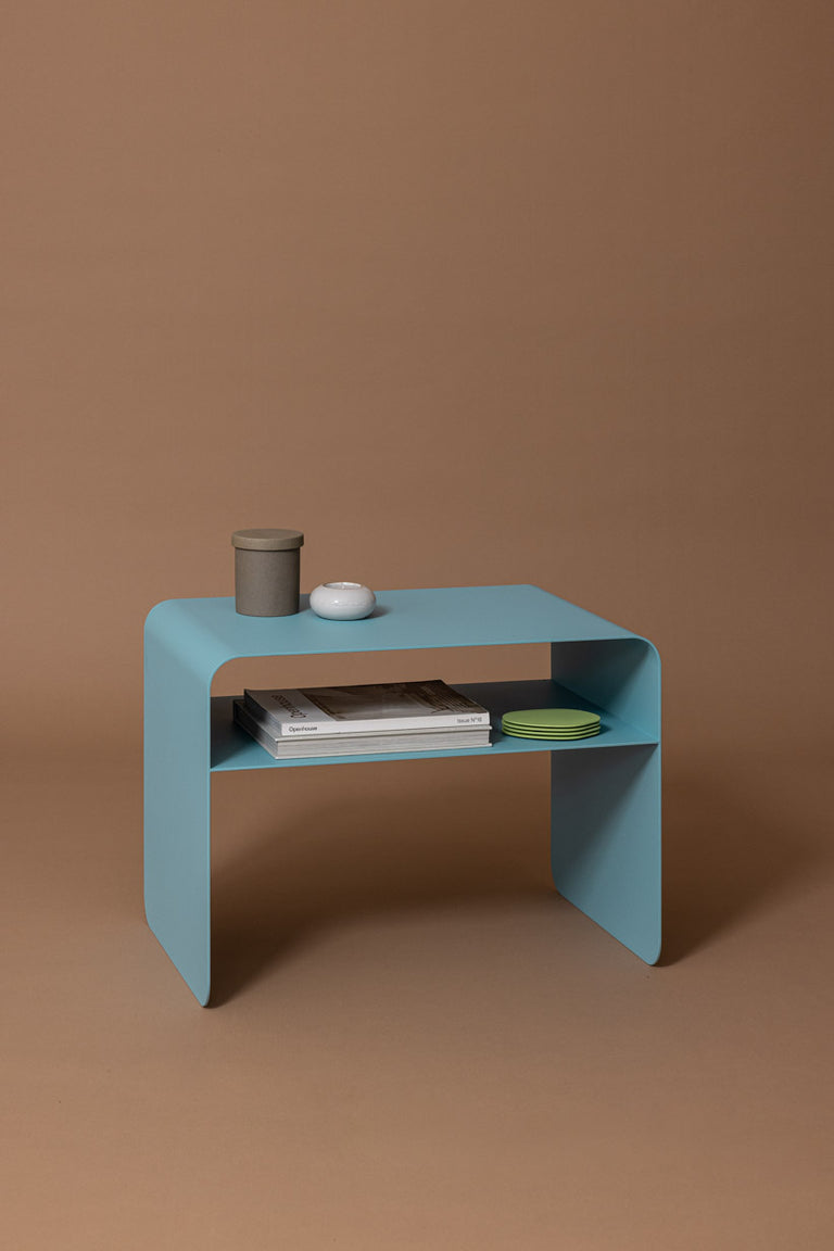 Versatile 2-in-1 Metal Side Table 'Cosmo'