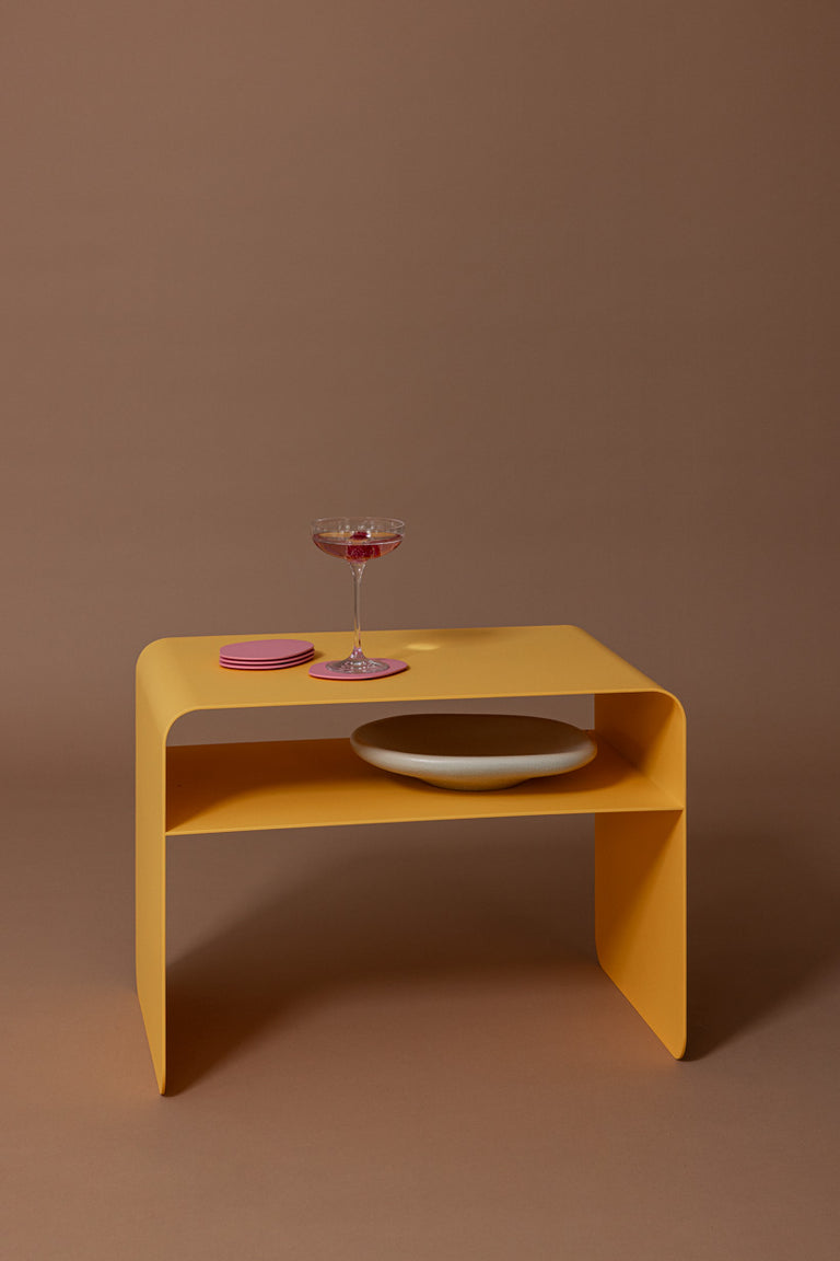 Versatile 2-in-1 Metal Side Table 'Cosmo'