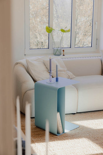 Versatile 2-in-1 Metal Side Table 'Cosmo'
