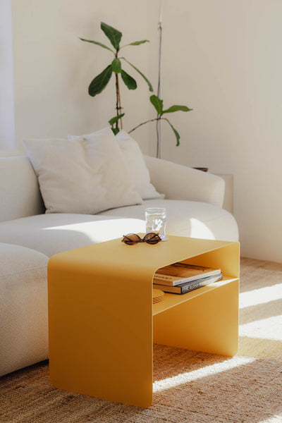 Versatile 2-in-1 Metal Side Table 'Cosmo'