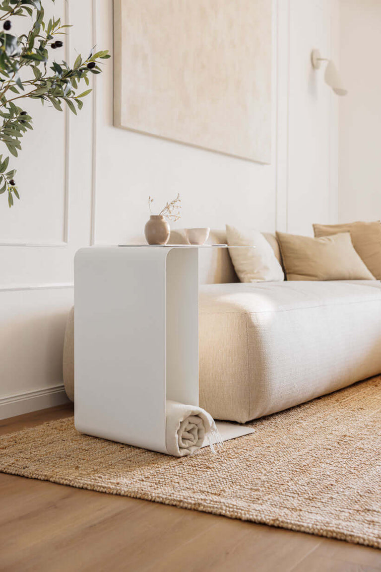 Versatile 2-in-1 Metal Side Table 'Cosmo'