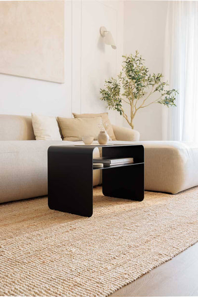Versatile 2-in-1 Metal Side Table 'Cosmo'